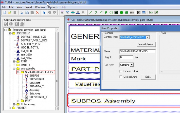 Similar Assemblies In Templates Tekla User Assistance